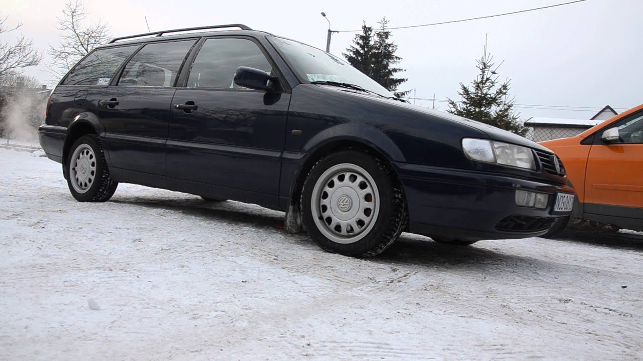 Passat VR6 syncro start po śniegu vol.1 - YouTube