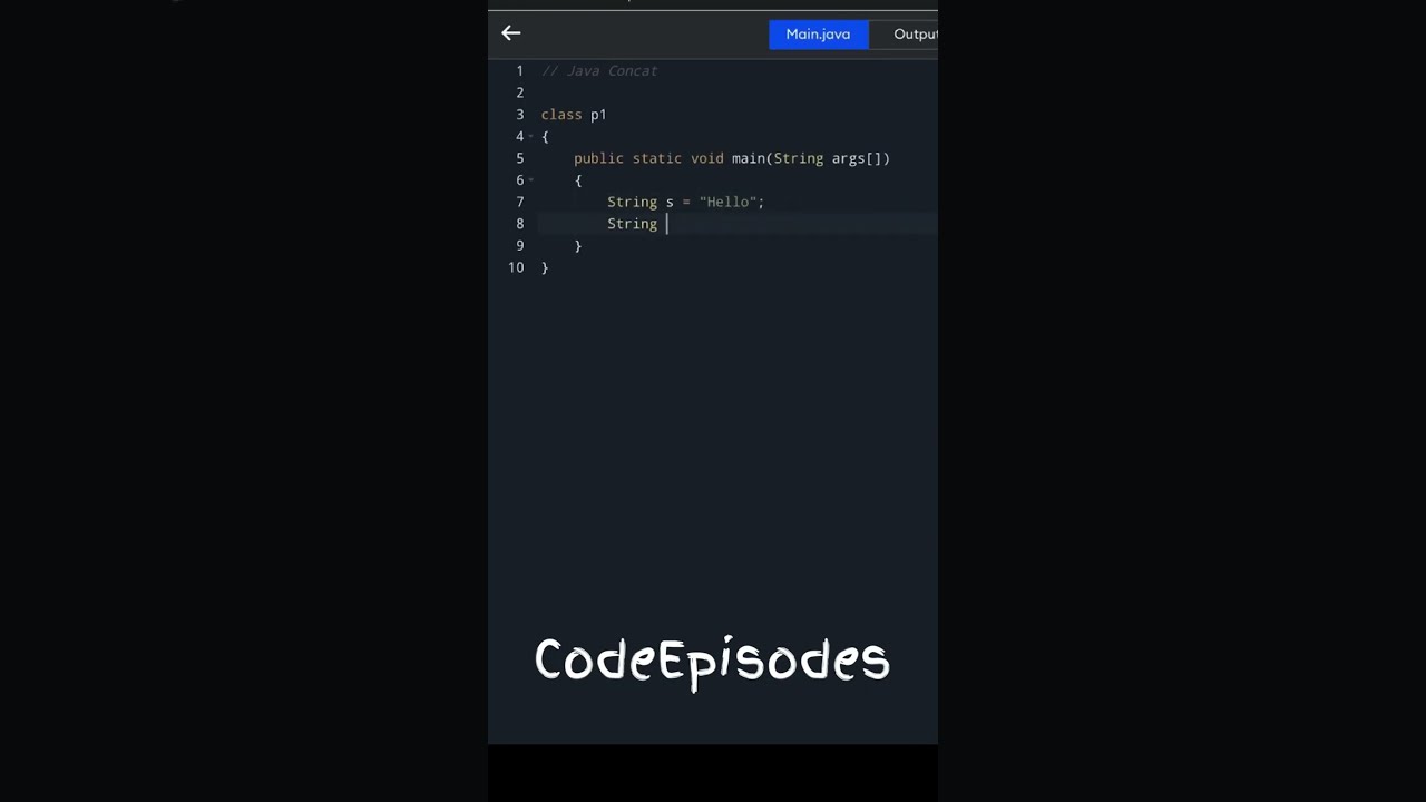 Join Two Words In Java Java String shorts code CodeEpisodes Join Two Words In Java Java String shorts code CodeEpisodes