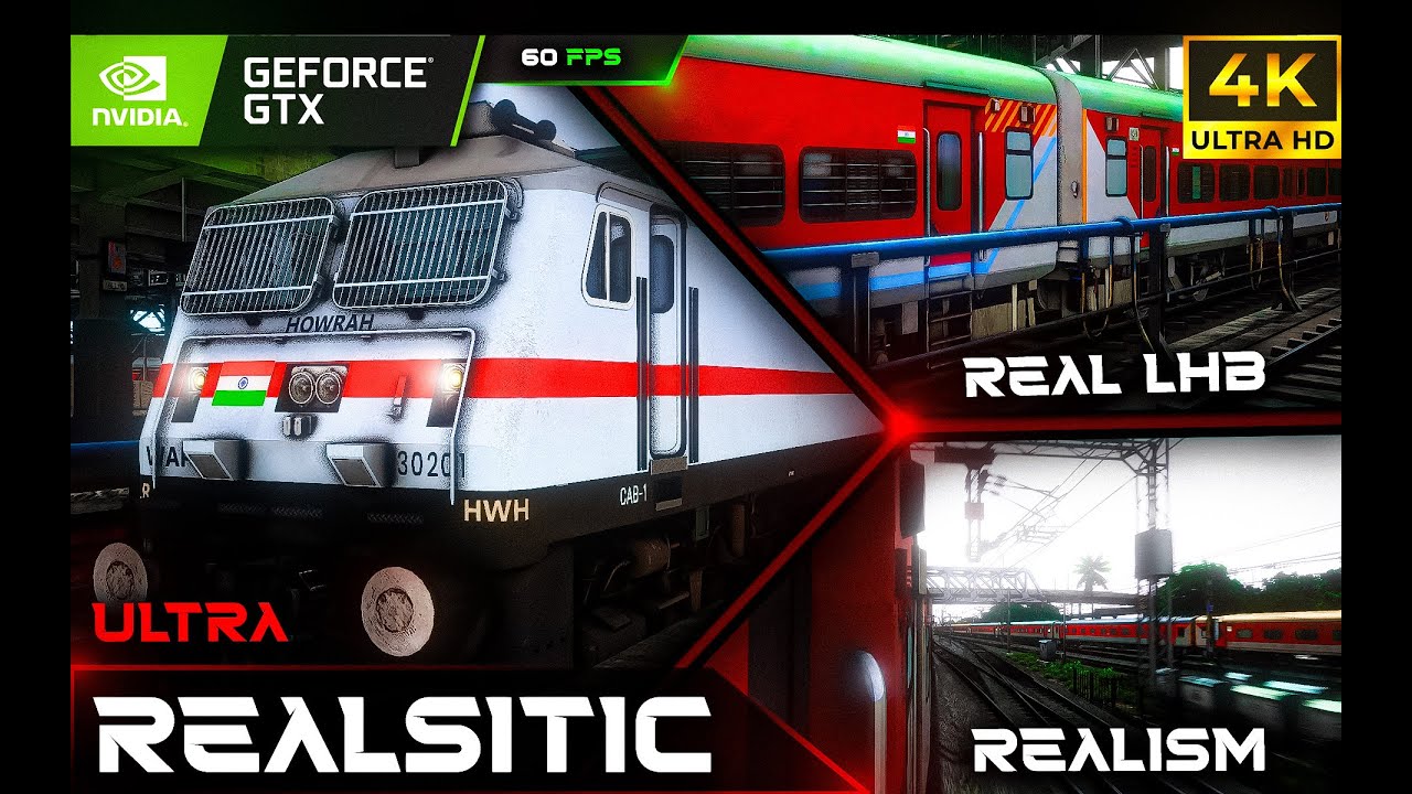 4K Realistic Indian Train Simulator Part-1..Railworks #indianrailways # ...