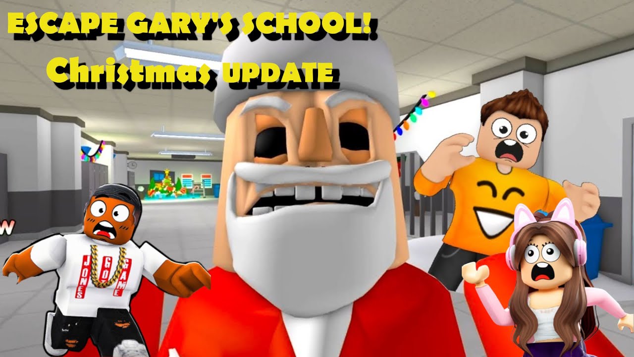 ESCAPE GARY'S SCHOOL! (Christmas Update) Roblox (Obby) Gameplay ...