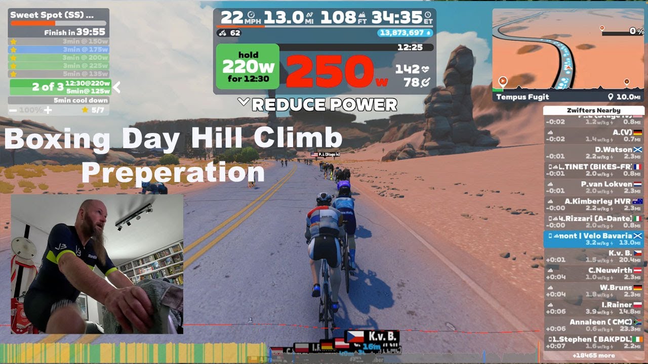 Boxing Day Hill Climb Training - YouTube