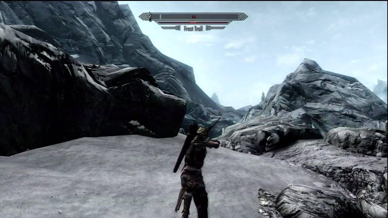 The Elder Scrolls V: Skyrim - Frost Troll - YouTube