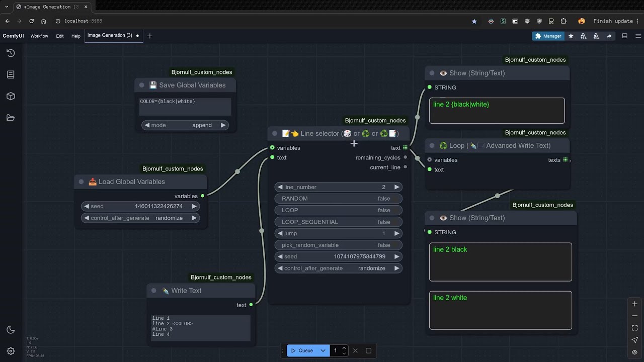 ComfyUI 001 - 📝 Text management Guide : Line Selector & Global ...
