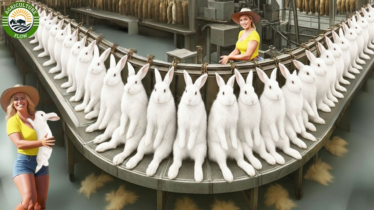How Farmers Raise & Process Millions of Rabbits for Meat and Angora Fur ...