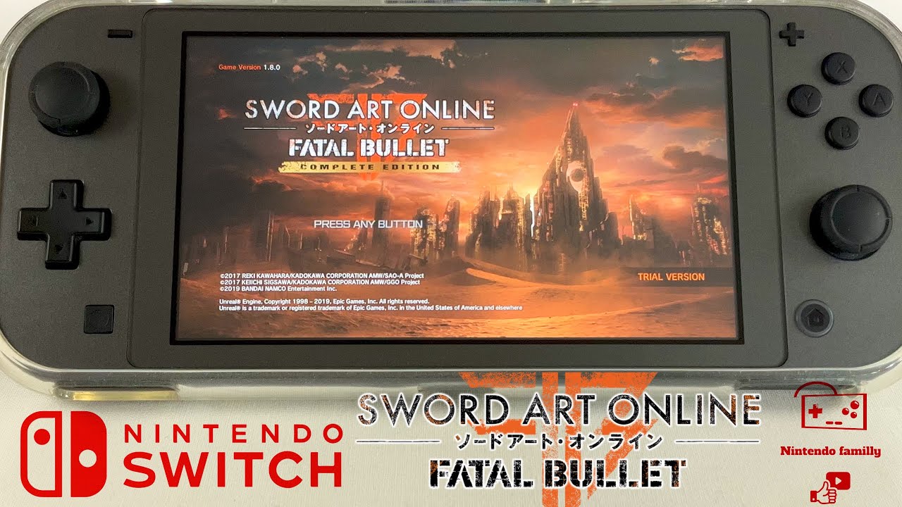 Sword art online fatal bullet Nintendo Switch Lite gameplay 4k - YouTube