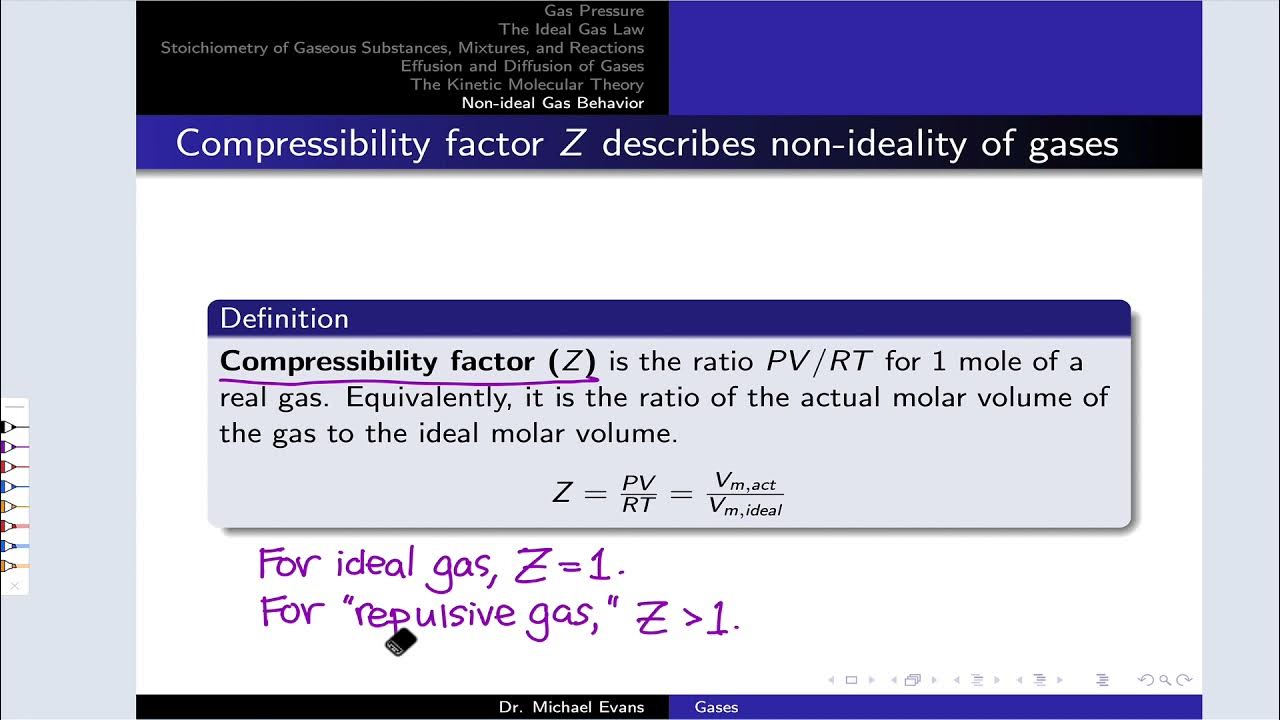 Real Gases and Compressibility Factor | OpenStax Chemistry 2e 9.6 - YouTube