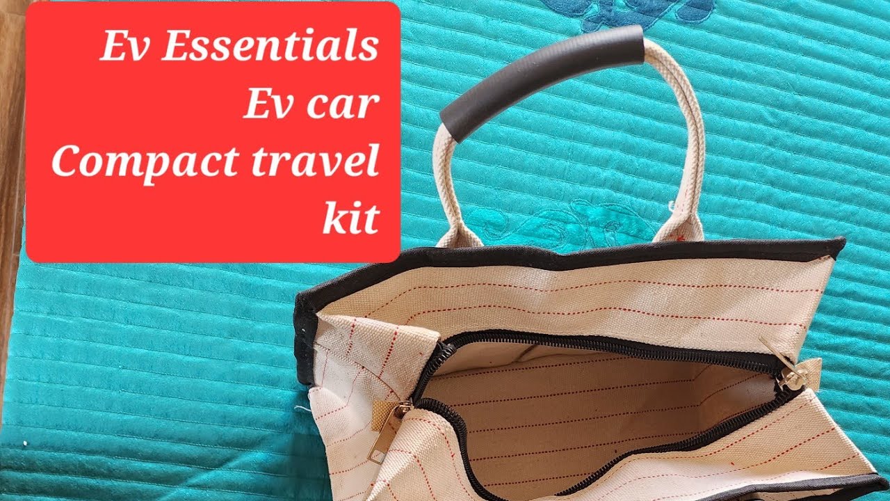 Electric car EV compact travel charging kit with energy meter,Bag size ...