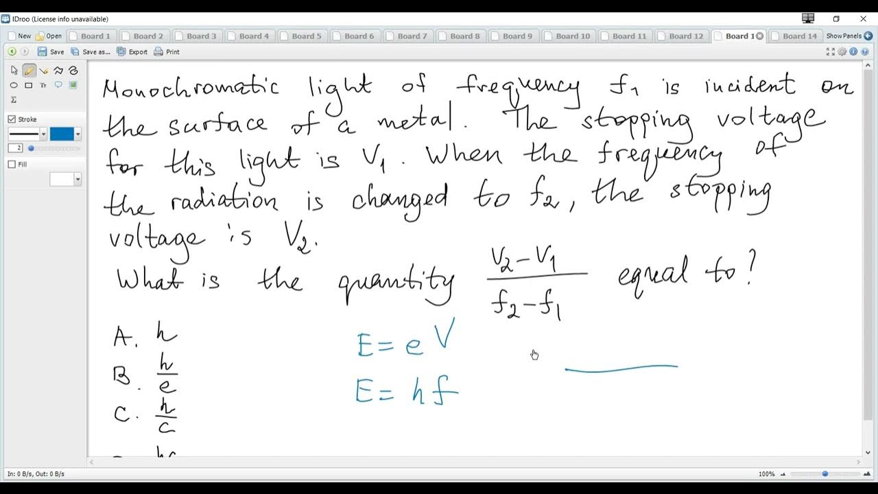 IB Physics E2 HL only Specimen 2025 Paper 1A Q39. Photoeffect. IB ...