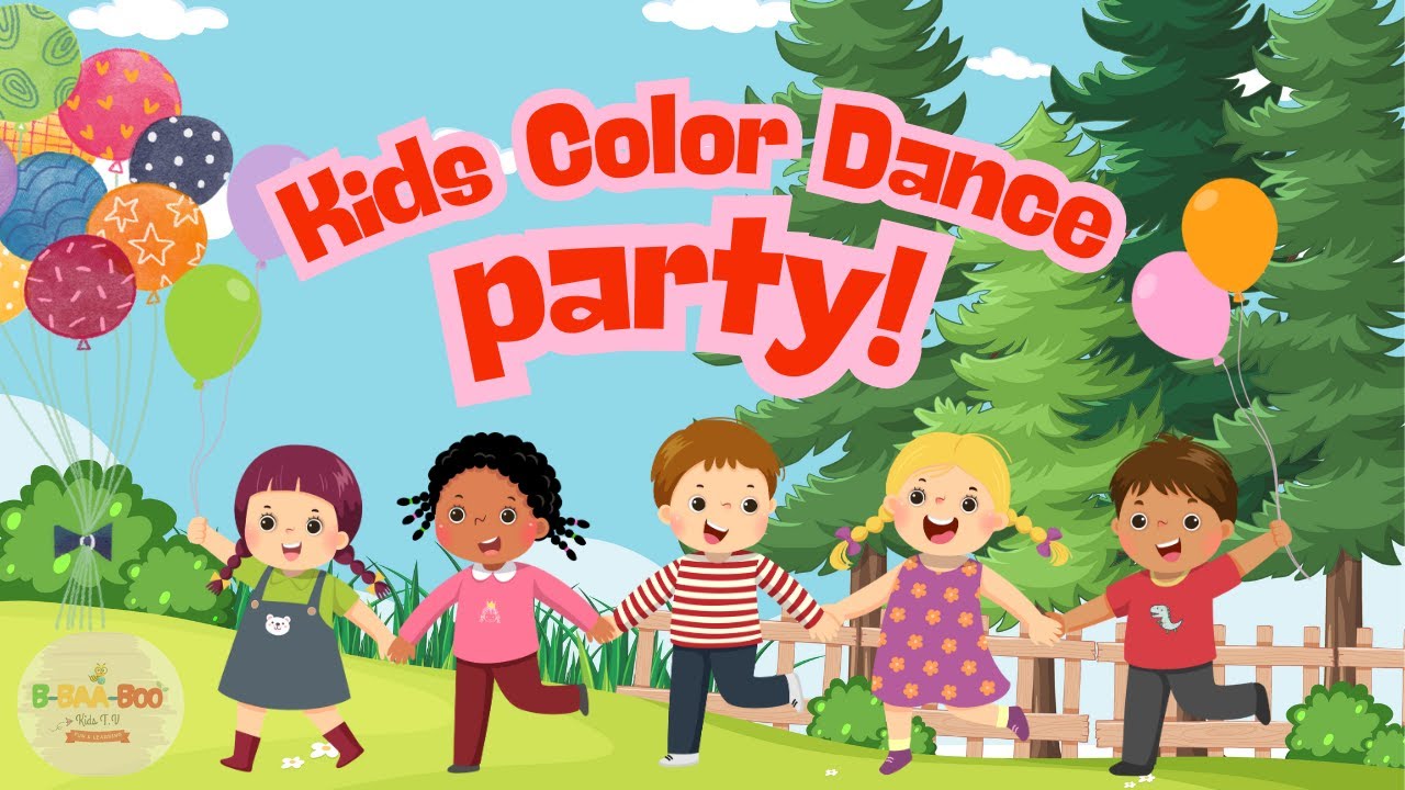 Kids Color Dance party | Learn Colors | Color Names🔴🟠🟡🟢🔵 - YouTube