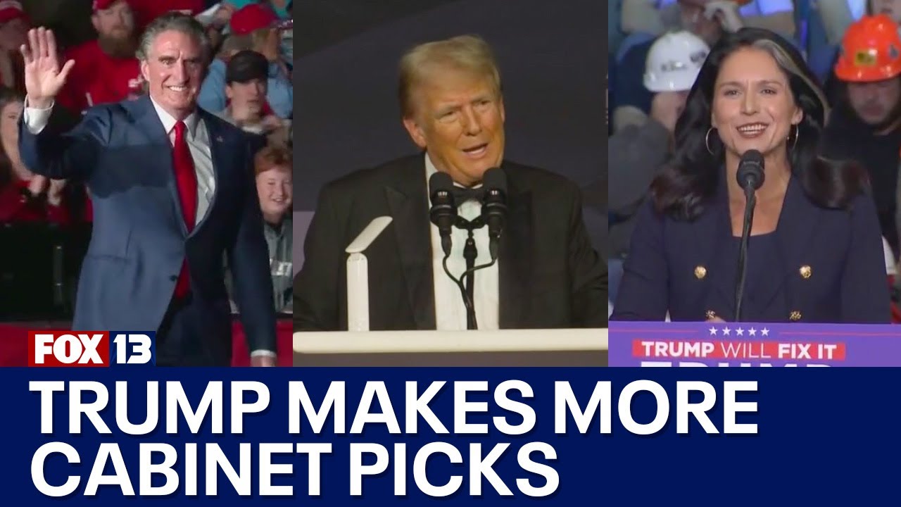 US president-elect Donald Trump makes more cabinet picks - YouTube