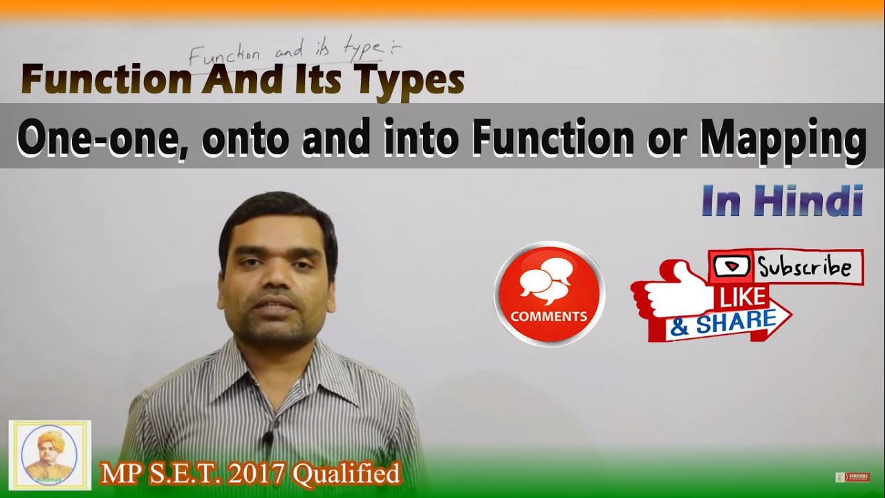 Function And Its Types II One-one II onto and into - YouTube