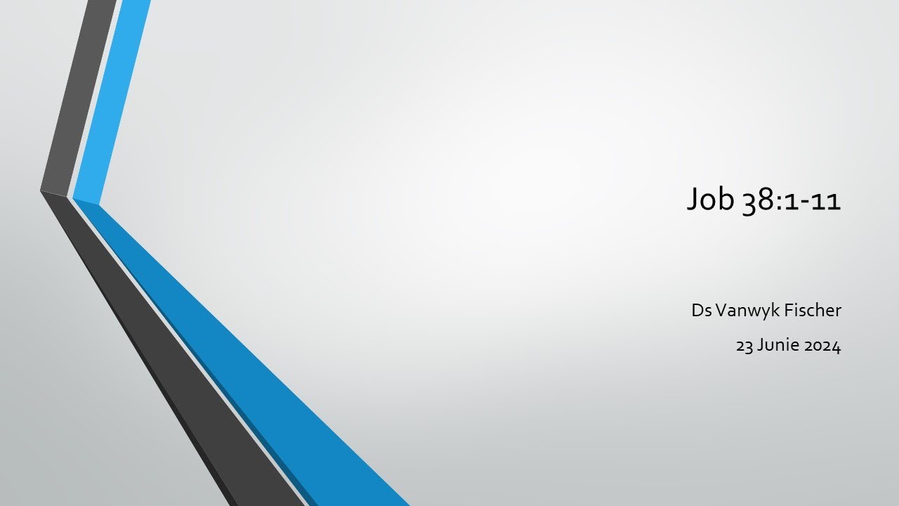 Vyfde Sondag van Koninkrykstyd | 23 Junie 2024 | Ds Vanwyk Fischer ...