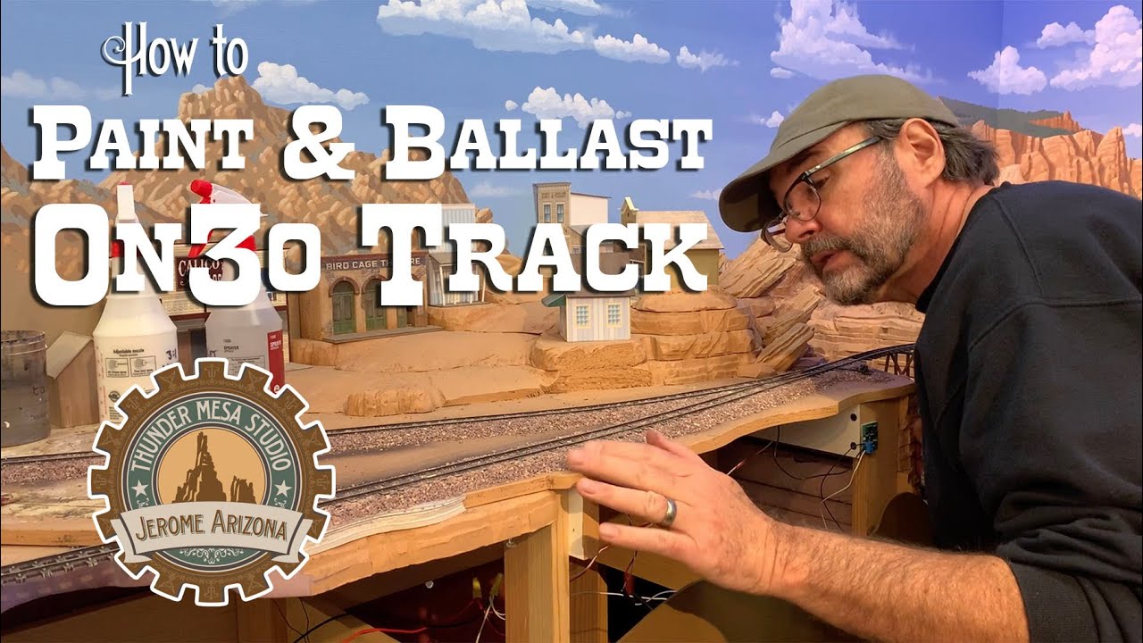 How to Paint & Ballast On30 Track - YouTube
