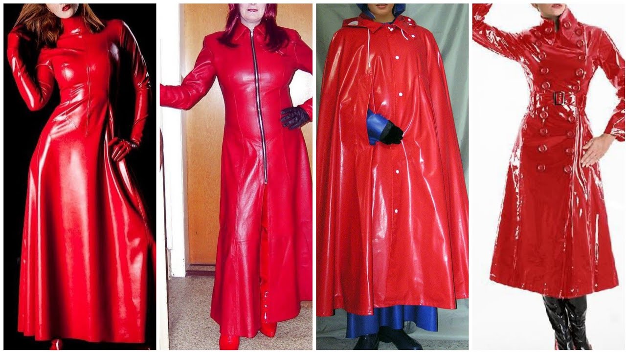 best top design and ideas for ladies of latex red outfit ideas - YouTube
