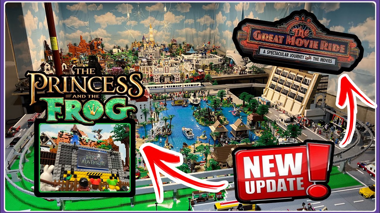 Epic Update - Largest LEGO Disney World MOC #lego #disney - YouTube