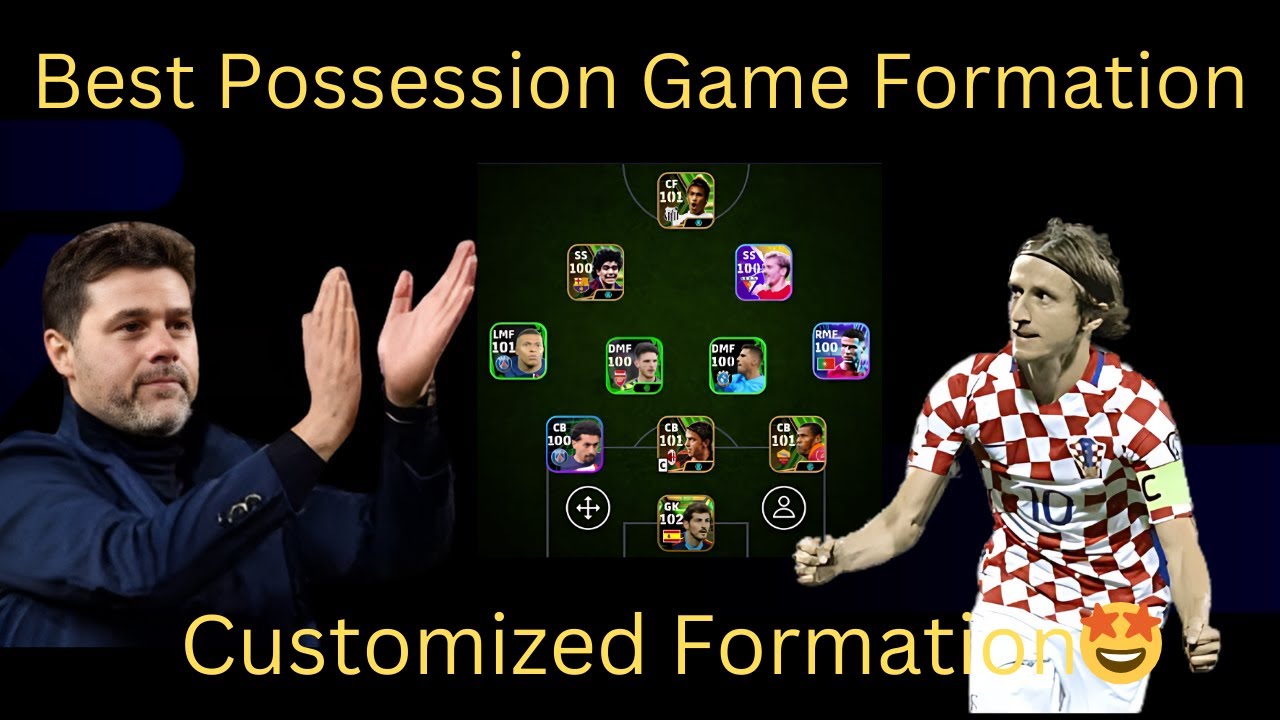 Top Possession Game Formation || Best Formation of Pes || 3-2-2-3 ...
