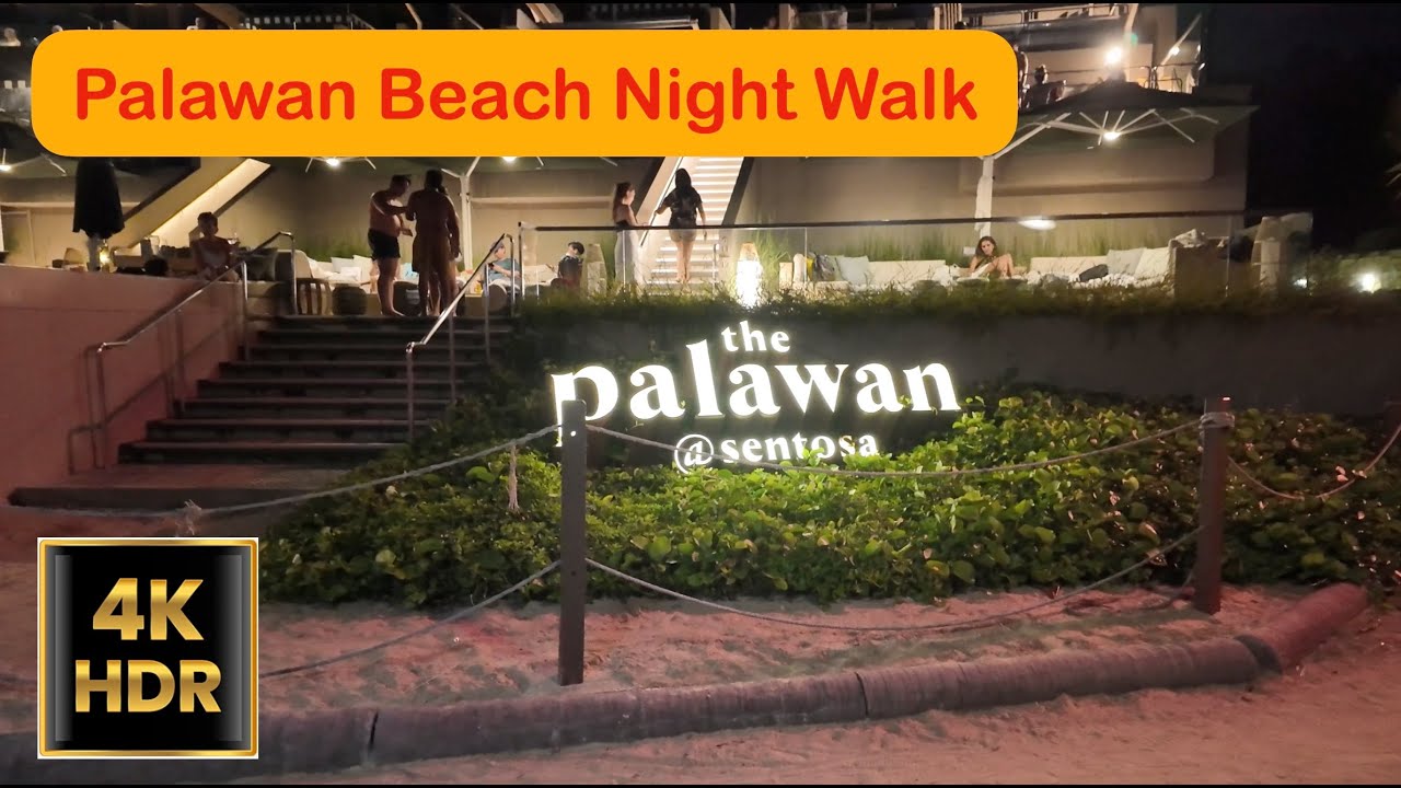 What to see in Palawan Beach in Sentosa at night? - YouTube