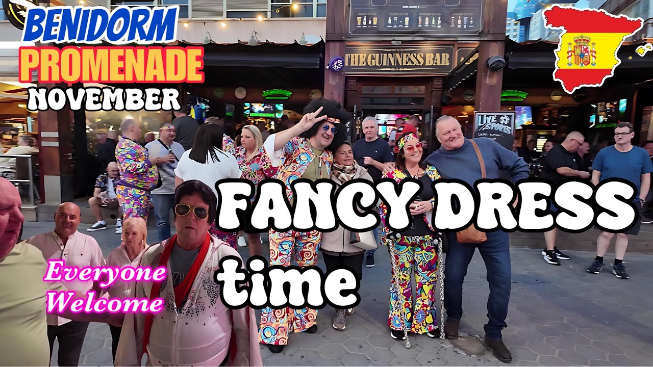BIG NIGHT IN BENIDORM ( fancy dress fiesta) - YouTube