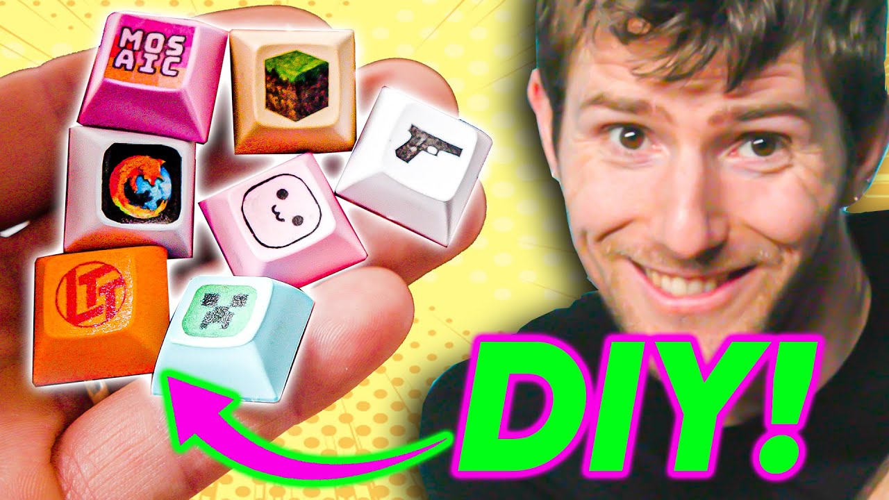 I Made my Own Keyboard Keycaps!! - YouTube