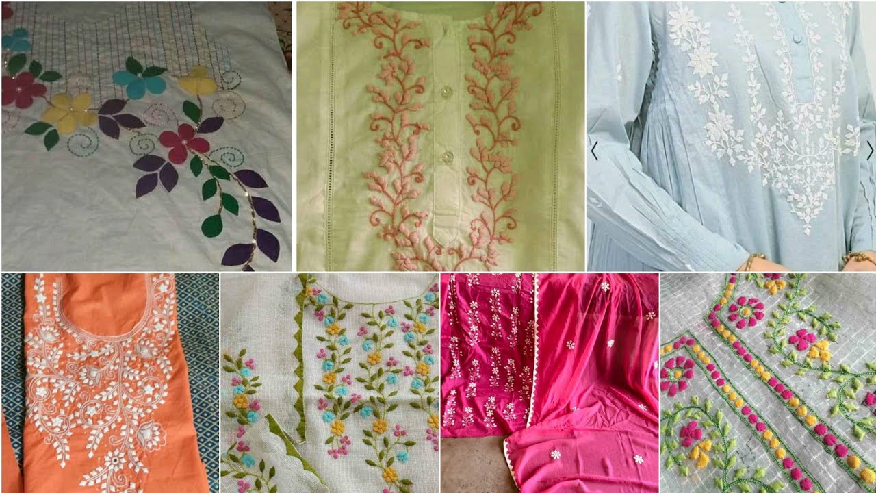 Phool patti Applique flower Designs & method - YouTube