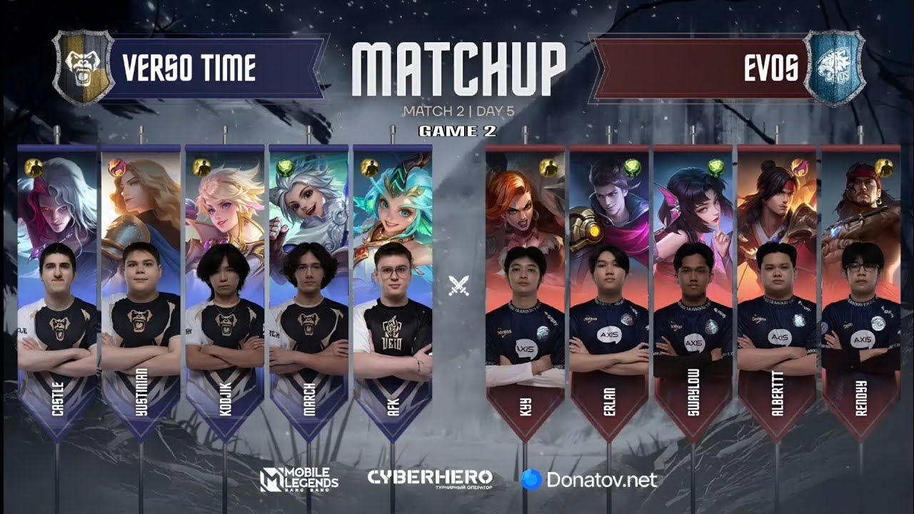 EVOS VS VERSO TIME | WINTER IS COMING TOURNAMENT | GAME 2 - Mobile ...