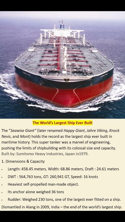 Seawise Giant - The World’s Largest Ship Ever Built - YouTube