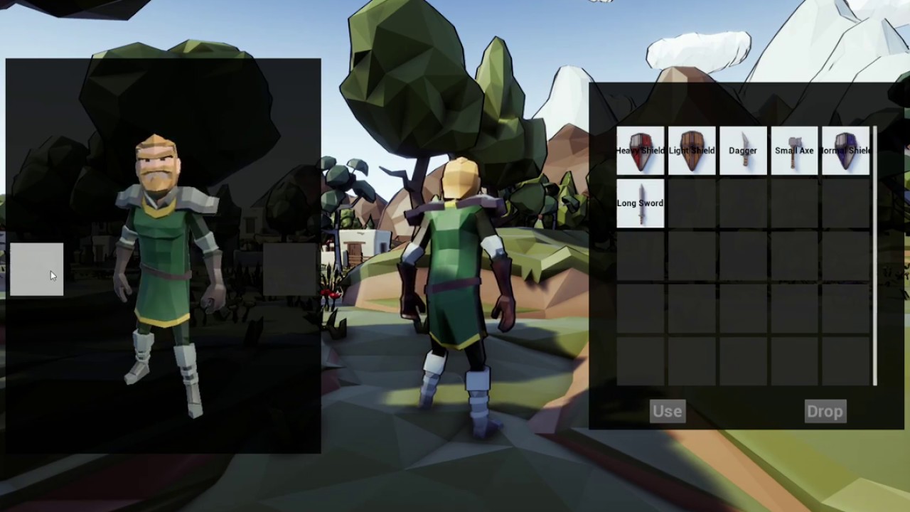 LowPoly RPG ue4 project - YouTube