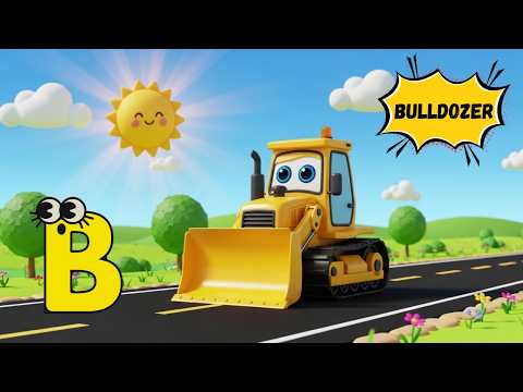 ABC Construction Vehicle Song 🚧🚜 | Bulldozer, Excavator & Dump Truck A–Z for Kids🌈