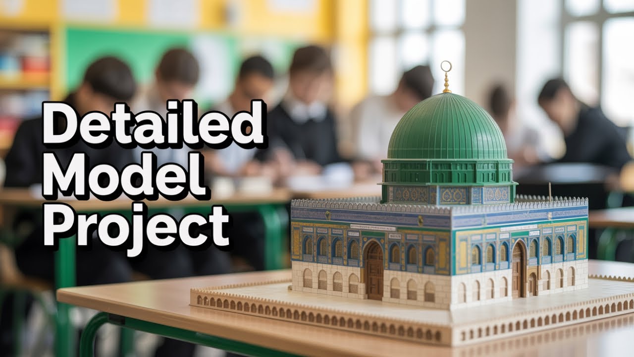 CREATE Your Own Masjid e Aqsa School Project Model! - YouTube