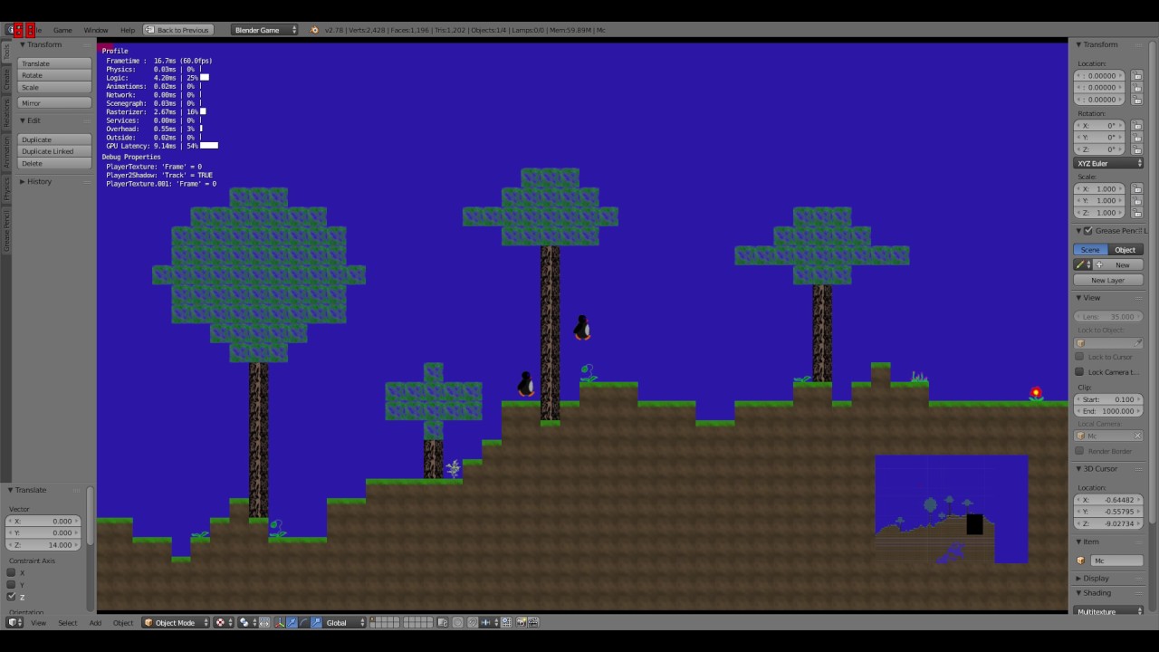blender 2D voxel with basic networking - YouTube