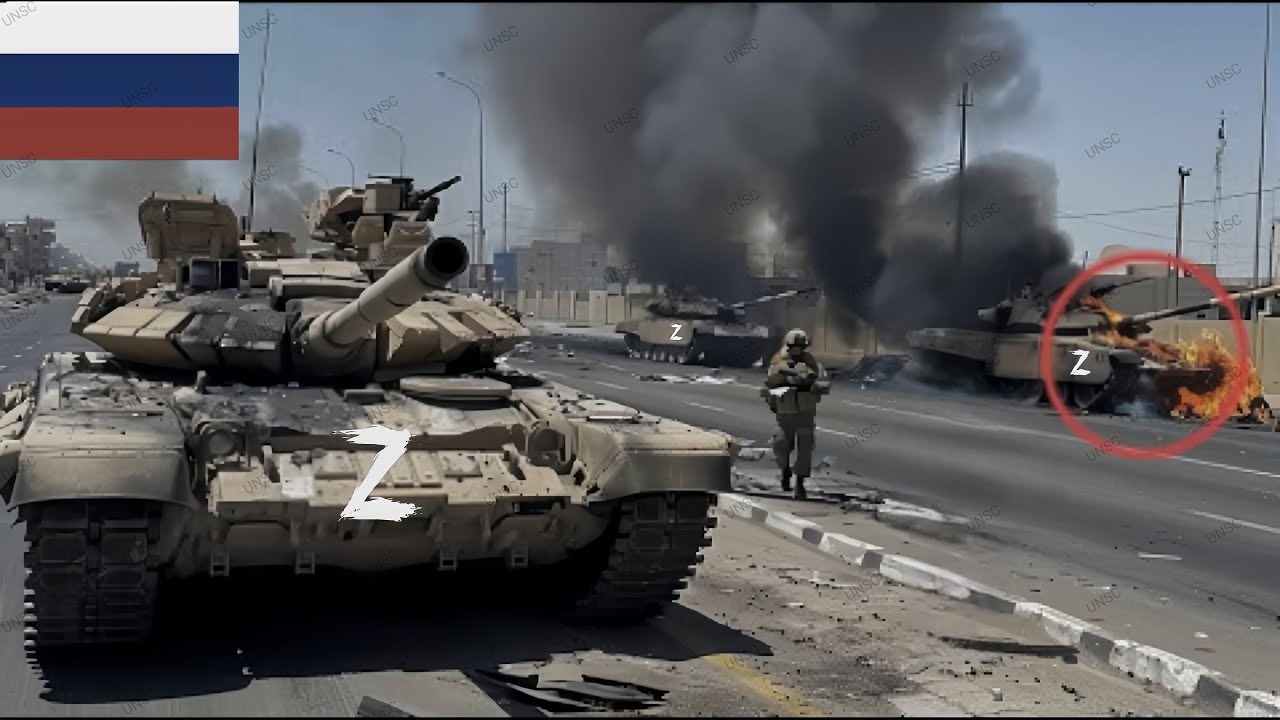 Just Happened! When Ukrainian M1 ABRAMS Destroyed Dozens of Russian ...