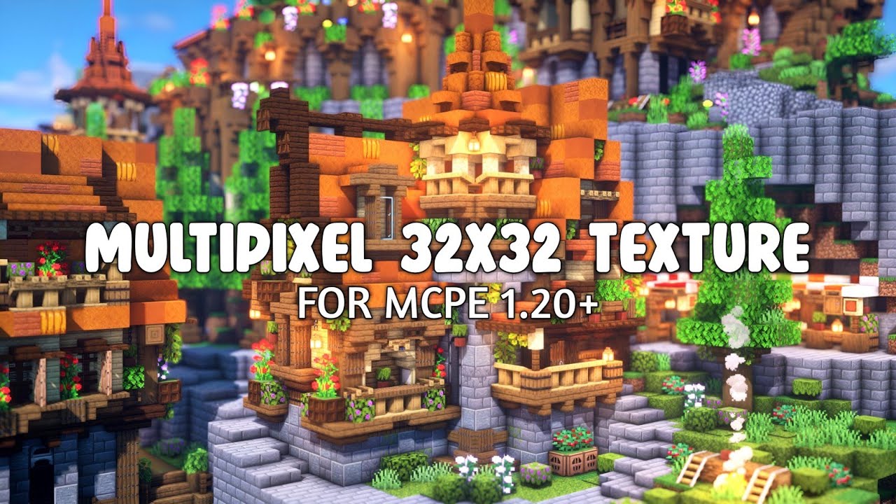 Multipixel 32x32 Texture Pack For MCPE 1.20 - YouTube