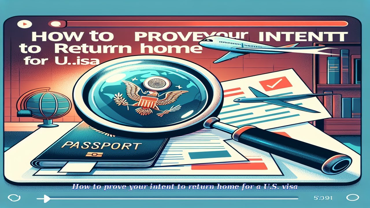 How to prove your intent to return home for a U.S. visa - YouTube