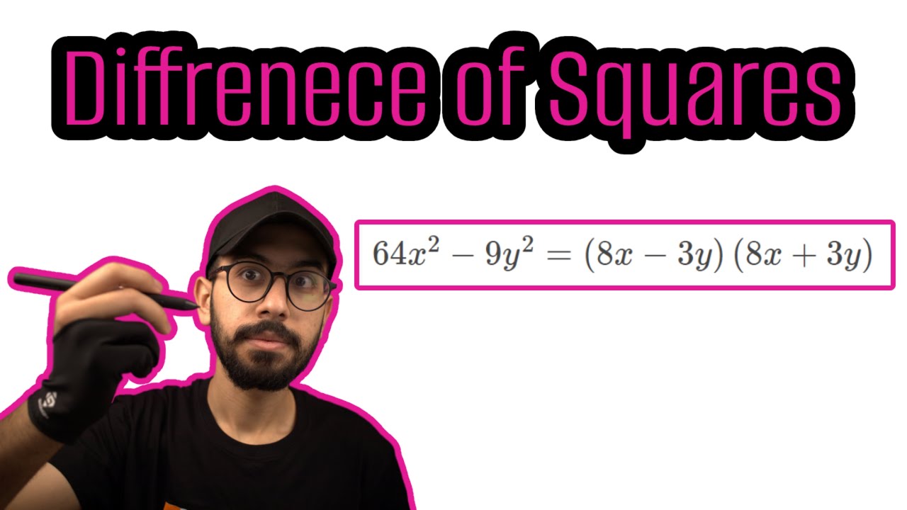 How To Factor The Difference Between Two Squares - Algebra - YouTube
