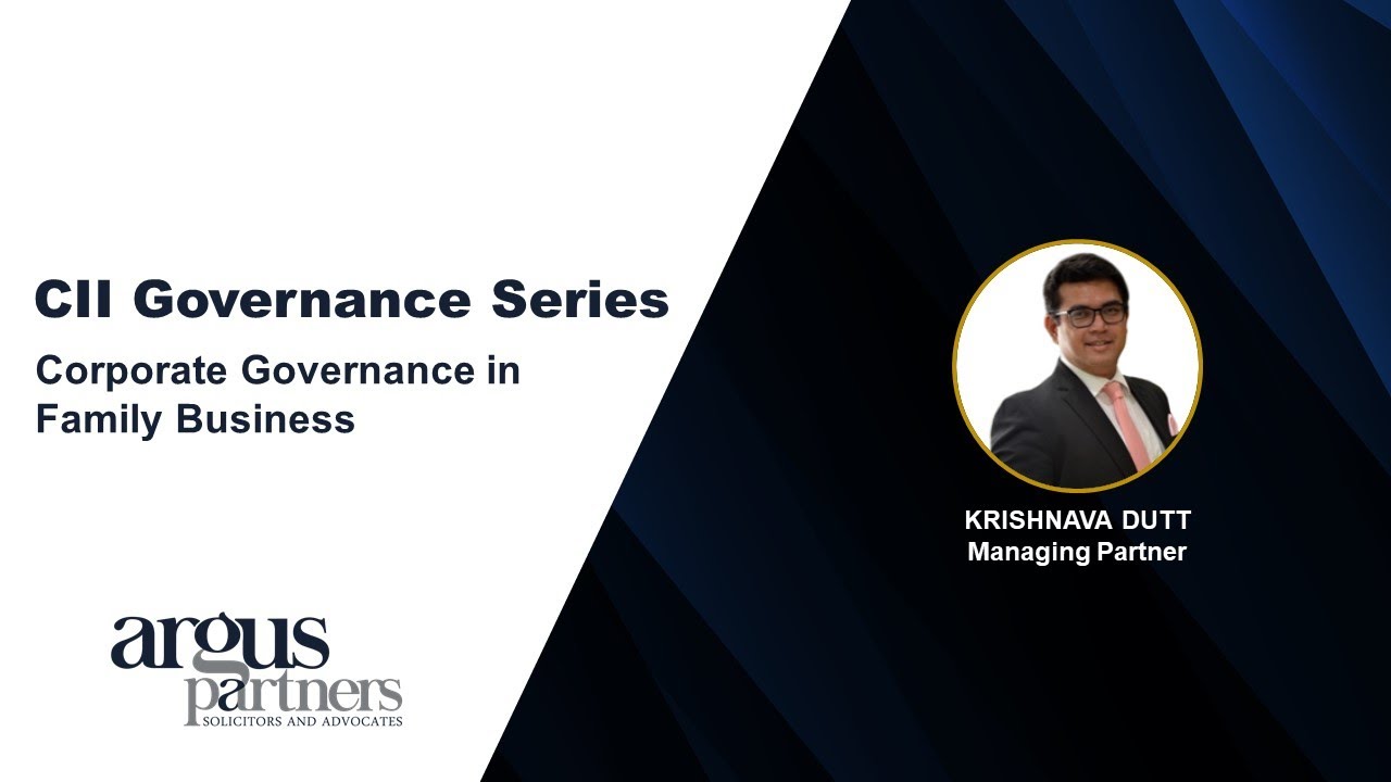 Corporate Governance in Family Business | CII Governance Series with ...