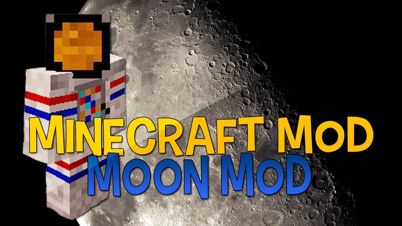 Vá para Lua | Minecraft Mod 1.4.7 Moon Mod - YouTube