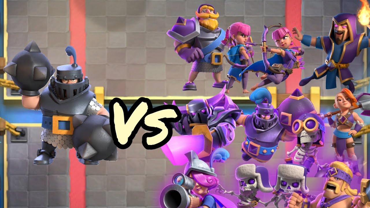 Mega Knight Vs All Evolution Cards | Clash Royale - YouTube