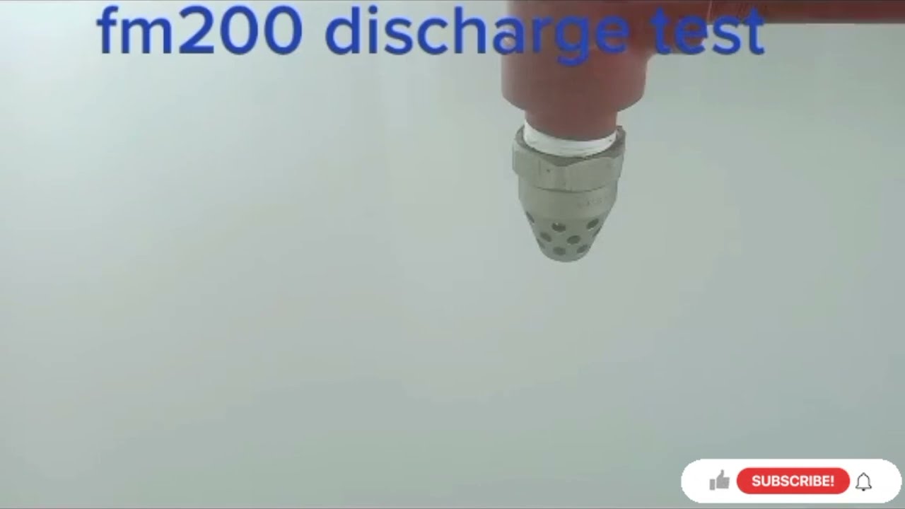 FM 200 system discharge testing.... - YouTube