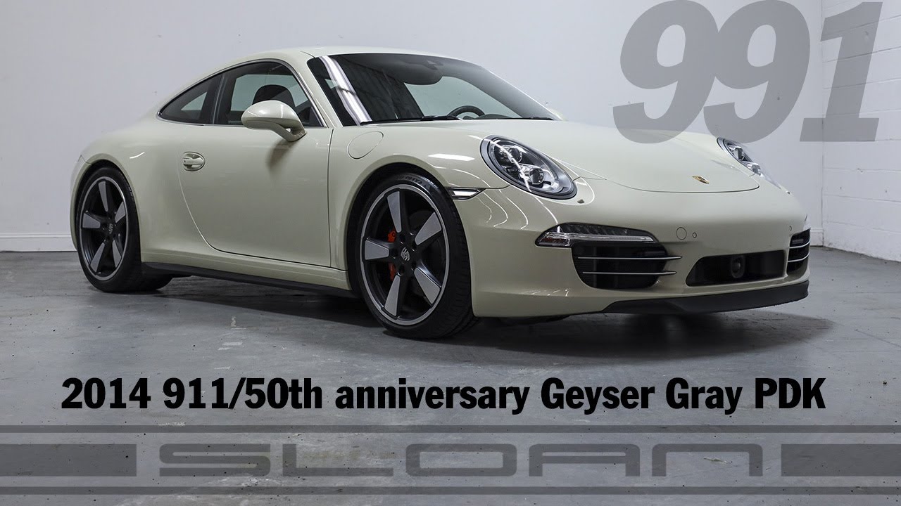 2014 911/50th Anniversary Geyser Grey/Agate Grey 24,998 miles - YouTube