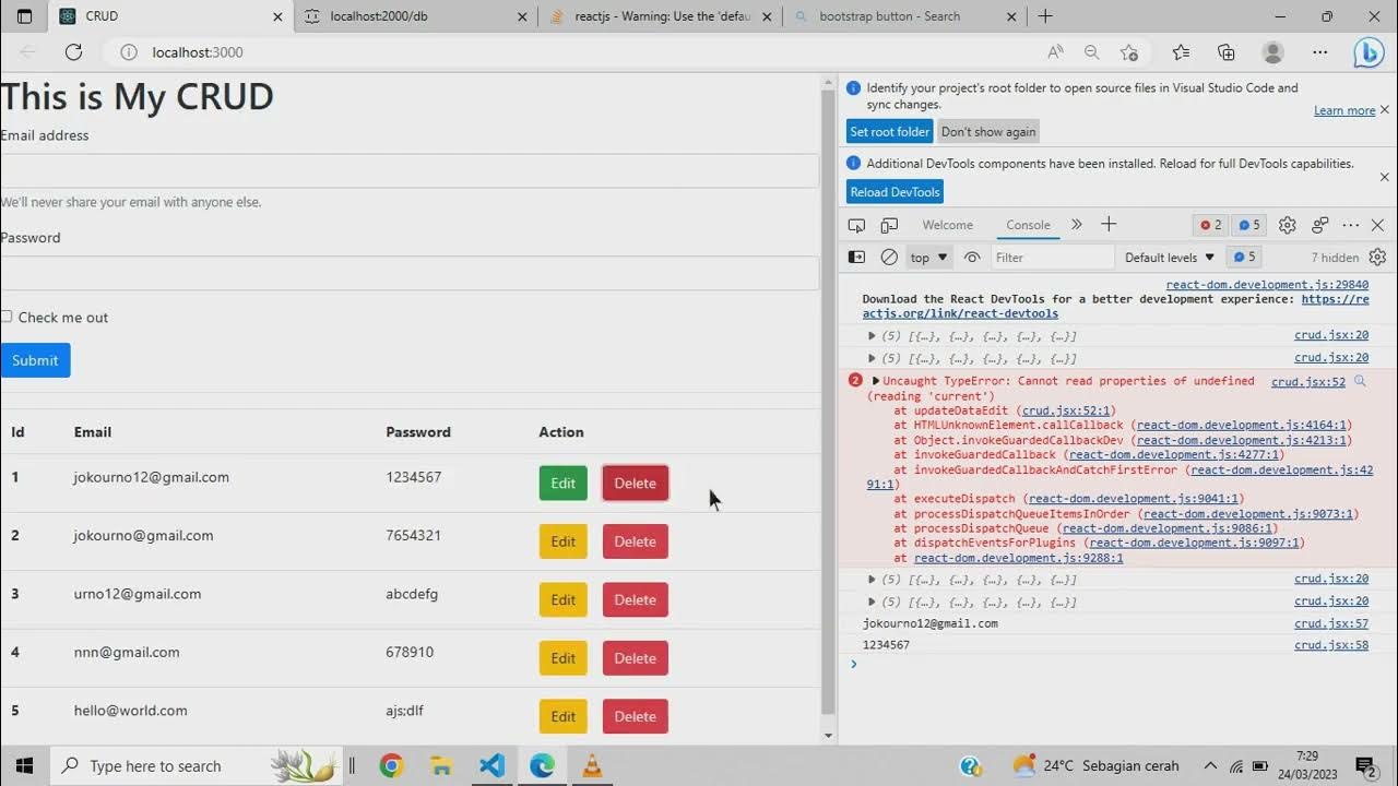 CRUD with Reactjs and JSON Server [Update Edit] - YouTube