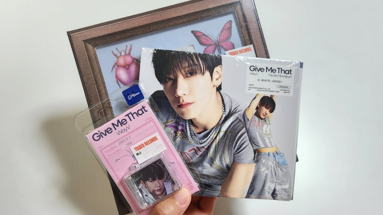 แกะอัลบั้ม WayV (威神V) 'Give Me That' 5th Mini Album | Unboxing (SMini ...