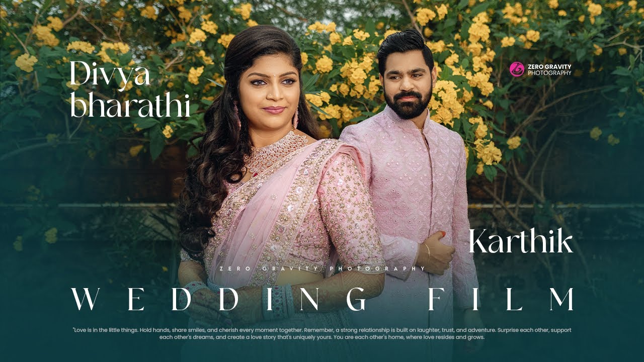 Forever begins now : Divya Bharathi and Karthik Radhakrishnan | Wedding ...