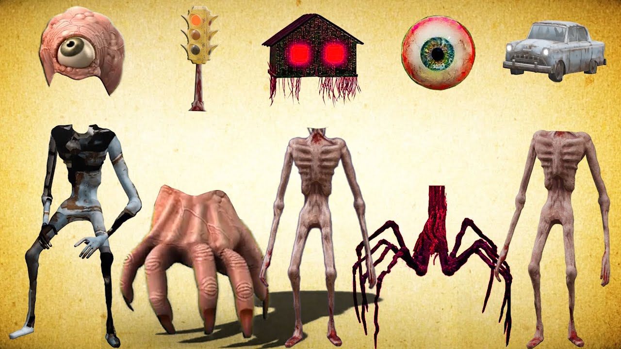 WRONG HEADS BRAIN EYE, SIREN HEAD TRAFFIK, RED HOUSE HEAD, SIREN HEAD ...