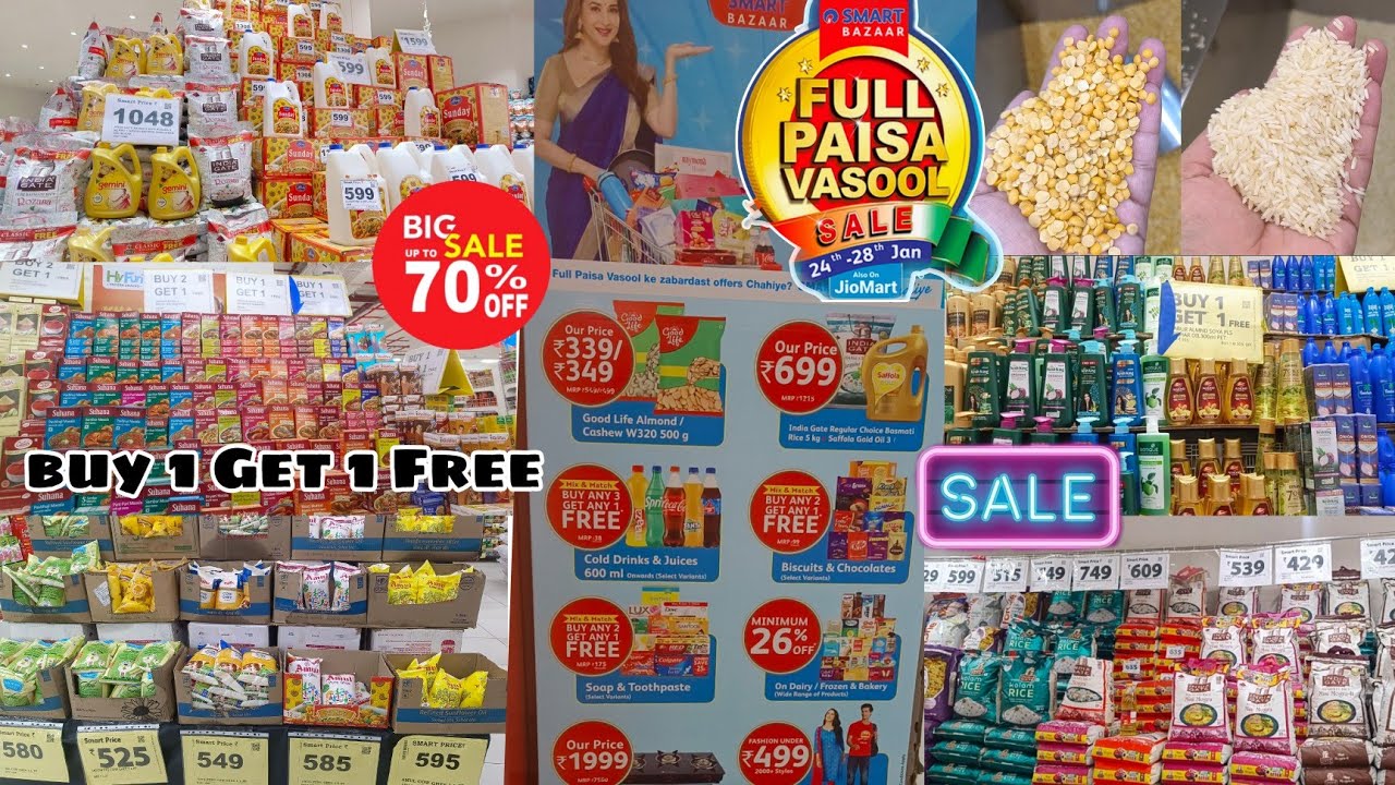Reliance Smart & Jio Mart FULL PAISA VASOOL SALE 2024| Huge Discount on ...