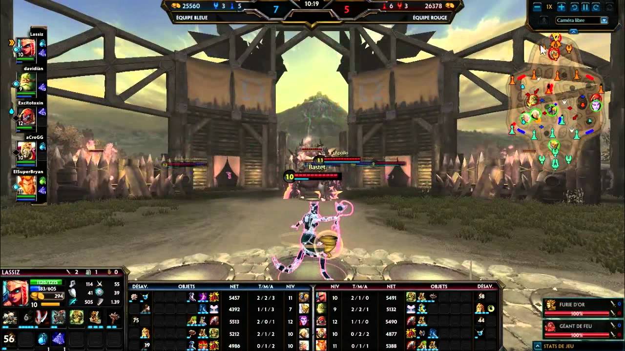 Smite Fr - Dans la tête d'un Pro : Lassiz sur Bastet en Jungler - YouTube