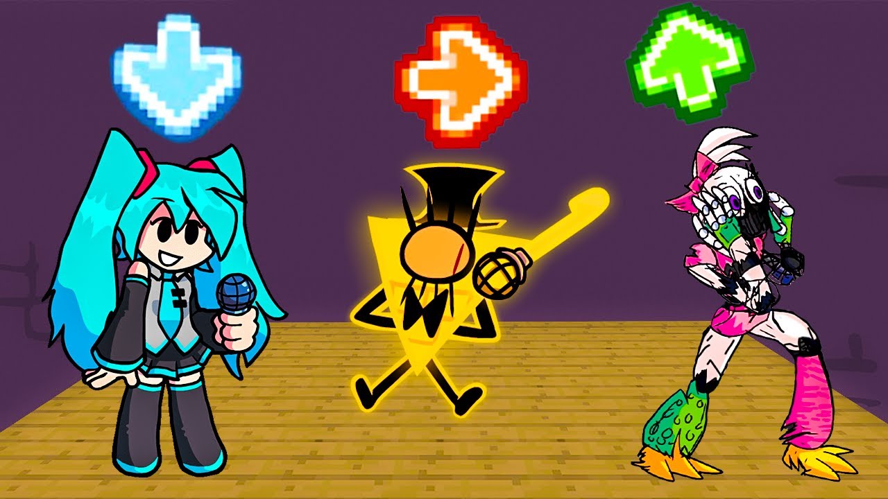 FNF Character Test | Gameplay VS Playground | VS Bill Cipher | VS Miku ...
