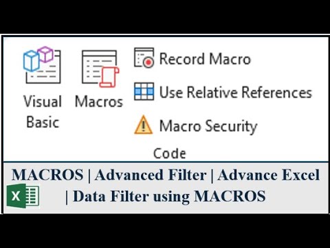 MACROS | Advanced Data Filter using MACROS | Excel Interview Questions ...
