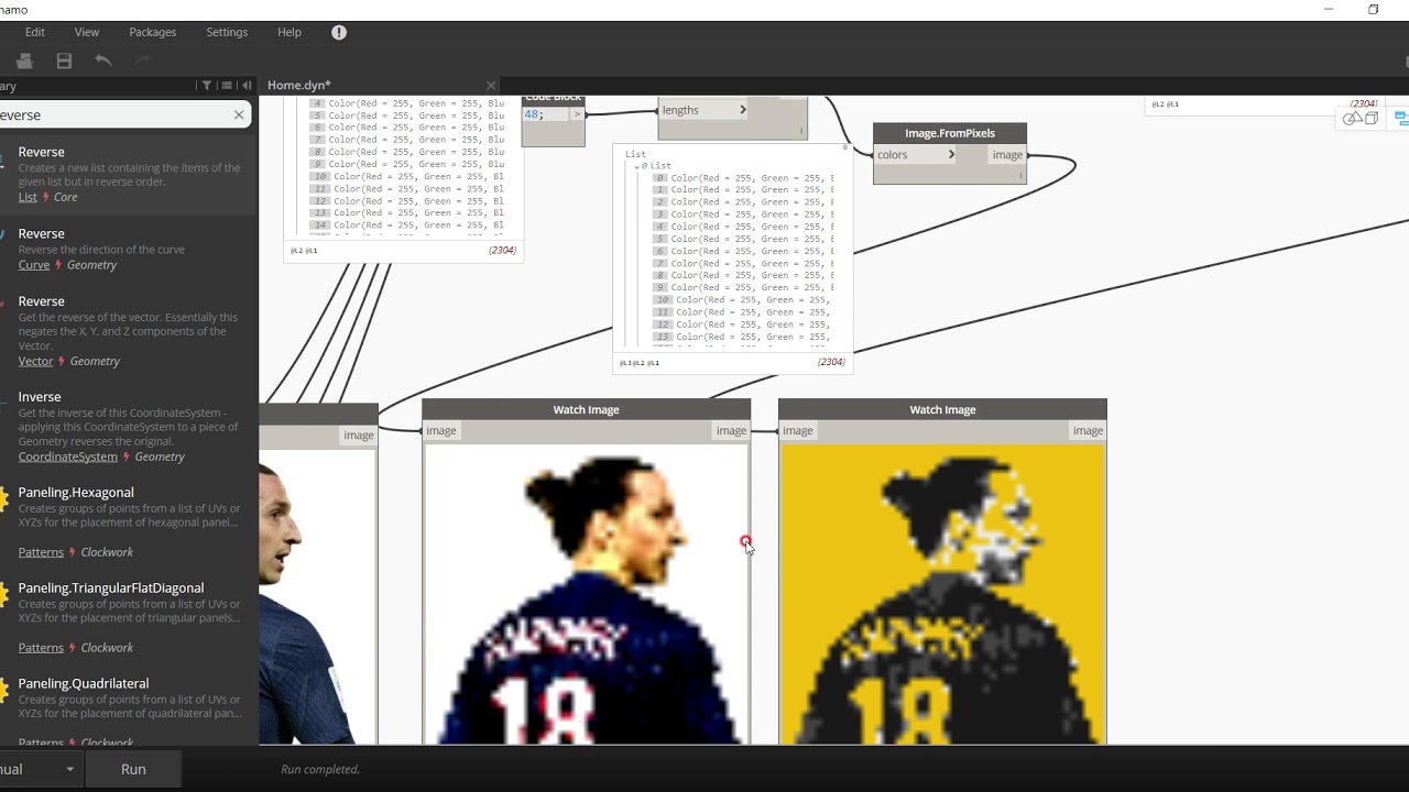 [Revit Dynamo Lego Mosaic] 5. 다이나모 레고 모자이크 만들기 - YouTube