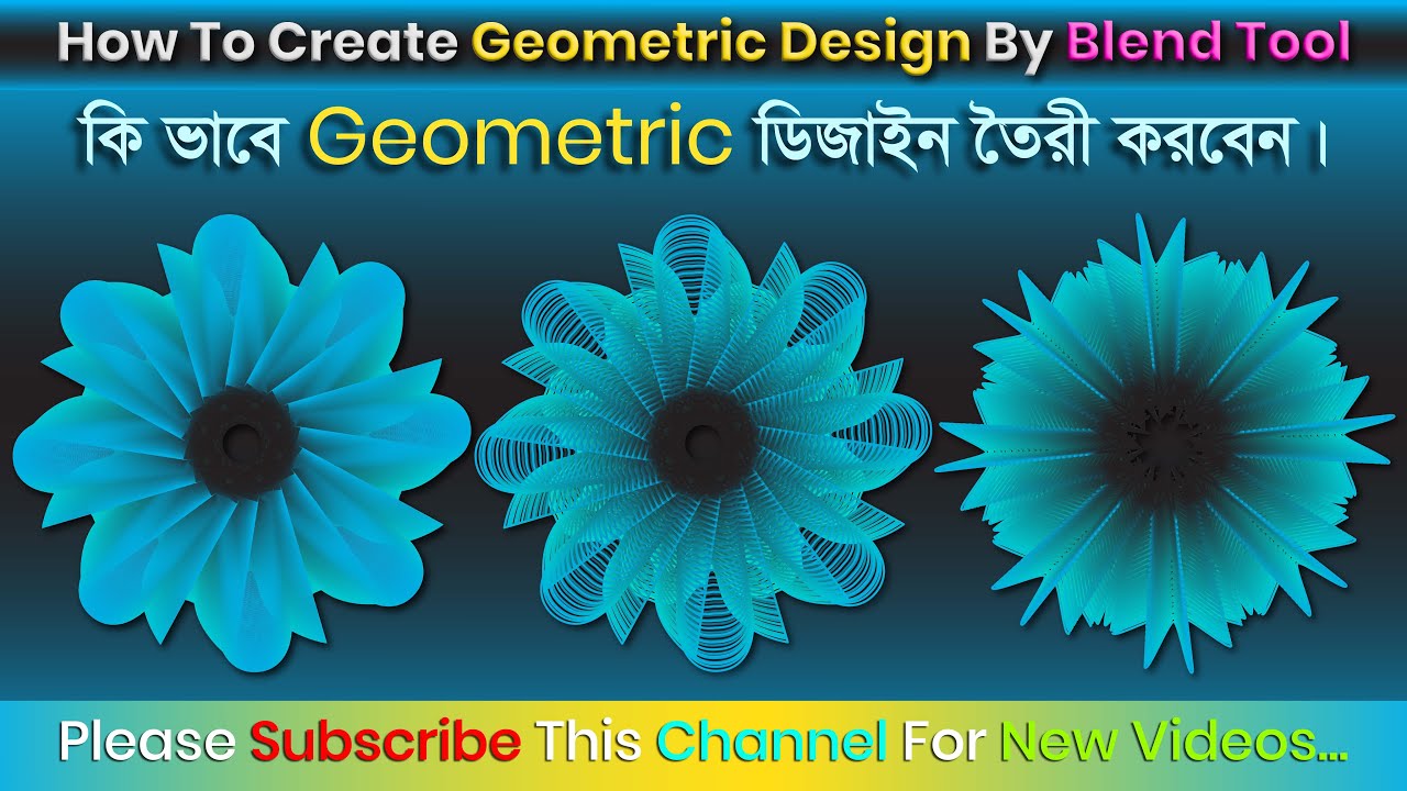 3D Geometric Design By Blend Tool Zig Zag Tool puker and bloat tool ...
