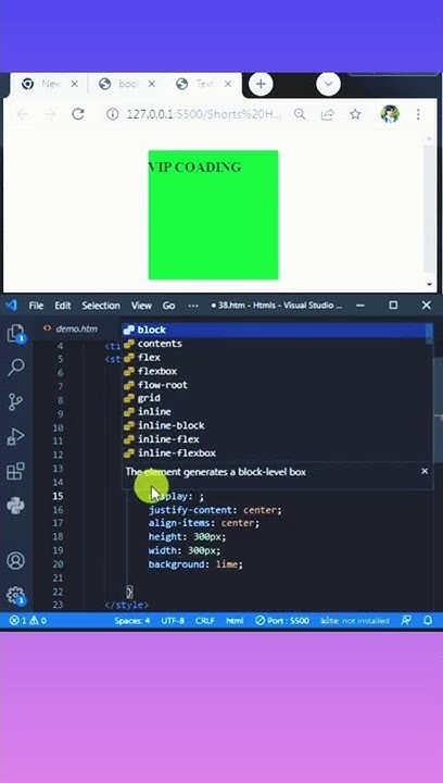 Crazy css||Text up And Down on Box #box #animation #css #html #vipcoading2022 #coading - YouTube